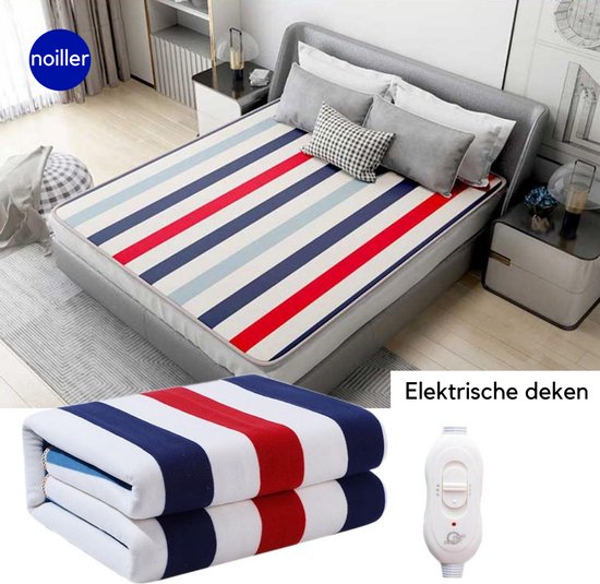 Noiller® Luxe Elektrische Deken - Elektrische deken 2 persoons ...