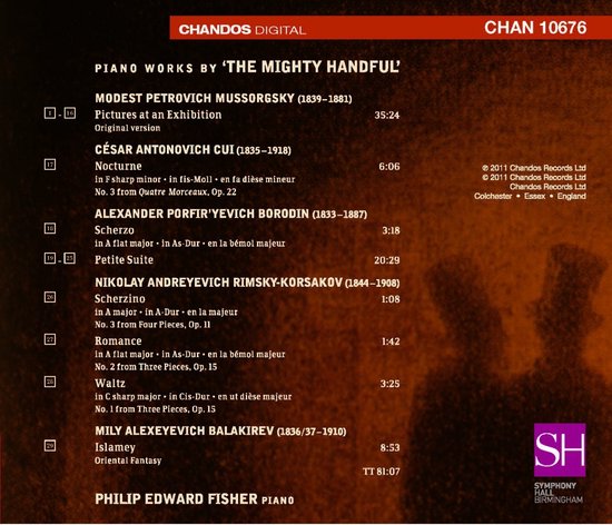 Philip Edward Fisher - Piano Works By The Mighty Handful (CD), Philip ...