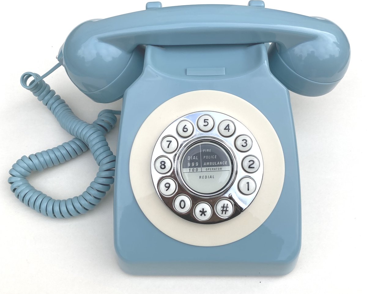 CT8019B Retro Vaste Telefoon - Druktoets - Mechanische Rinkelbel ...