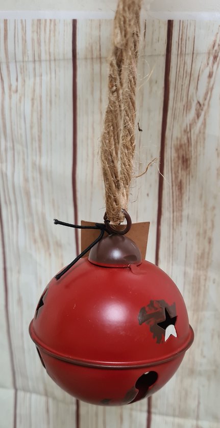 Scissor Mountains Kerstbel - Kerstversiering van ijzer - 8x10 cm | bol