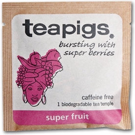 Teapigs | Super Fruit - 50 pyramid bags in envelopes | bol