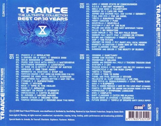 Trance The Ultimate Collection Best Of 10 Years, various artists | CD ...