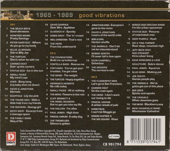 I Love Music 1965-1969: Good Vibrations, various artists | CD (album) | Muziek | bol
