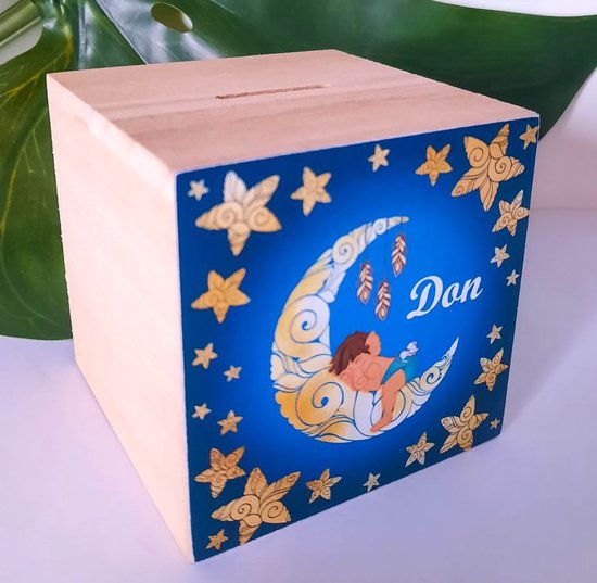 Houten spaarpot | baby Ganesh | Jongen | Blauw | Hindoestaans | SVP ...