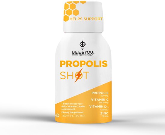 Bee & You - Propolis Shot met Zinc+ Vitamine C + Vitamine D3 | bol