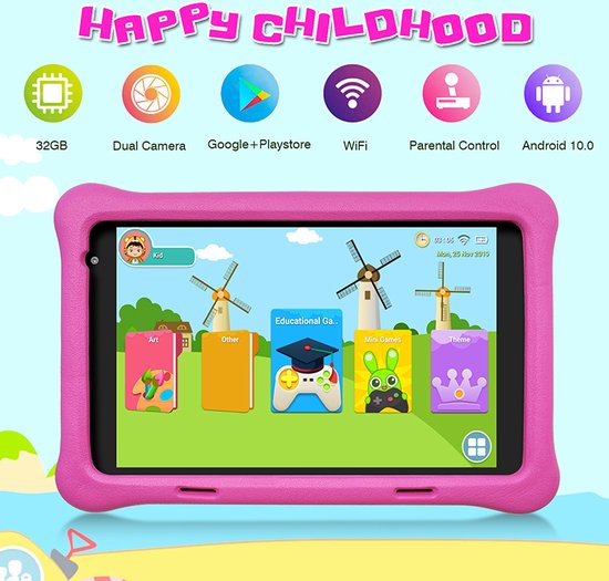 Cammy Kids Tablet Play - Kindertablet - 8 inch scherm - Quad Core ...