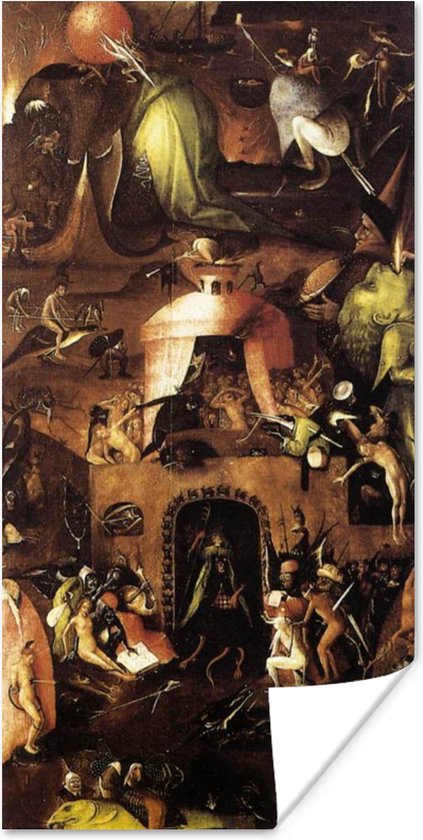 Poster Hell, right inner wing of the last judgement triptych ...