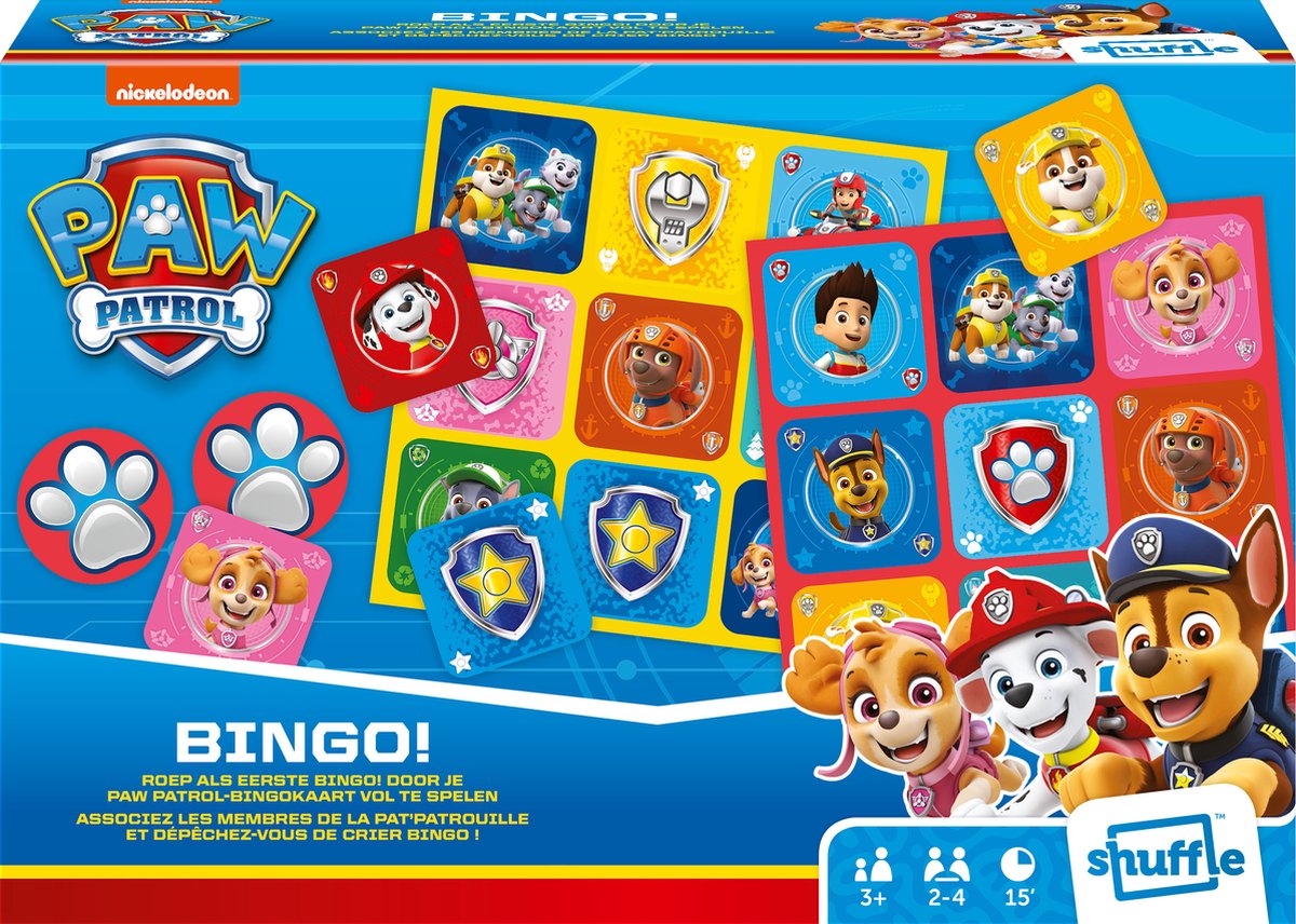 Paw Patrol Junior - Bingo - Spannend Bingospel met het Paw Patrol-Team ...