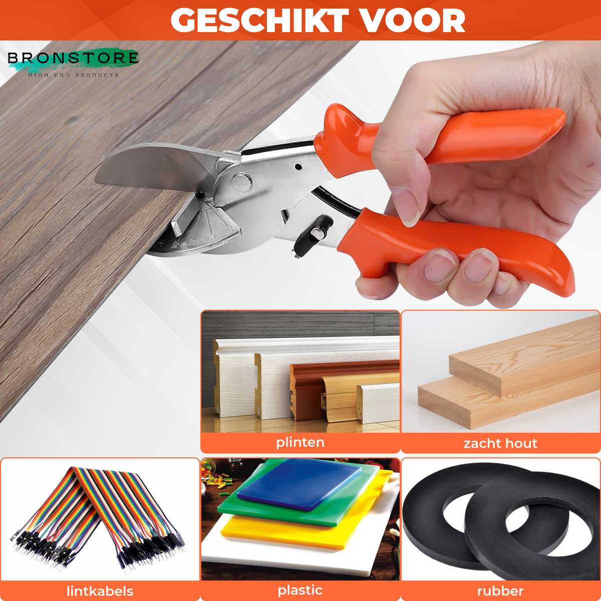 BronStore | Plintenschaar | Verstekschaar 45°- 135° | Plintentang ...
