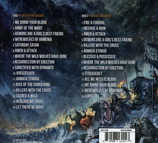 Powerwolf - Best Of The Blessed (2 CD), Powerwolf | CD (album) | Muziek ...