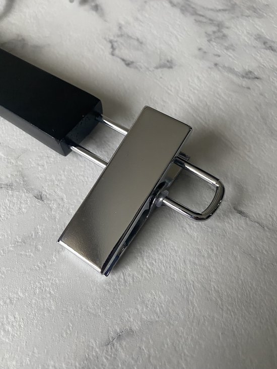 [Set van 5] Luxe massief houten mat zwarte broekhangers ...