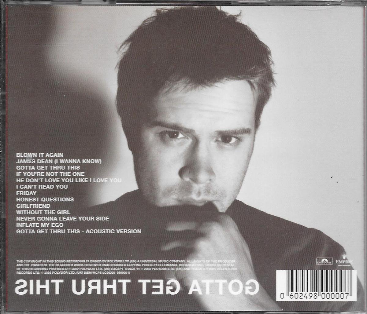 Gotta Get Thru This (Bonus Tracks), Daniel Bedingfield | CD (album ...