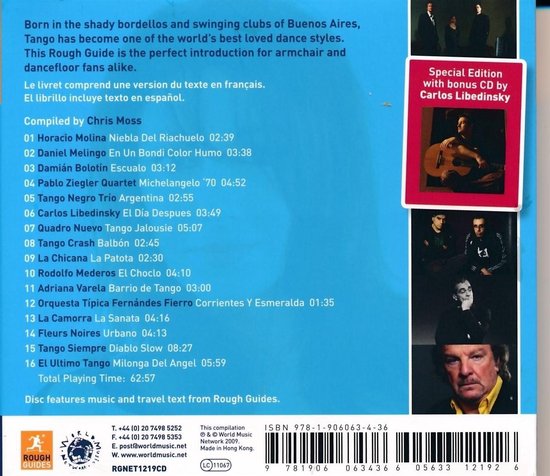 Various Artists - The Rough Guide To Tango (2 CD) (Special Edition), Carlos Libedinsky... | bol