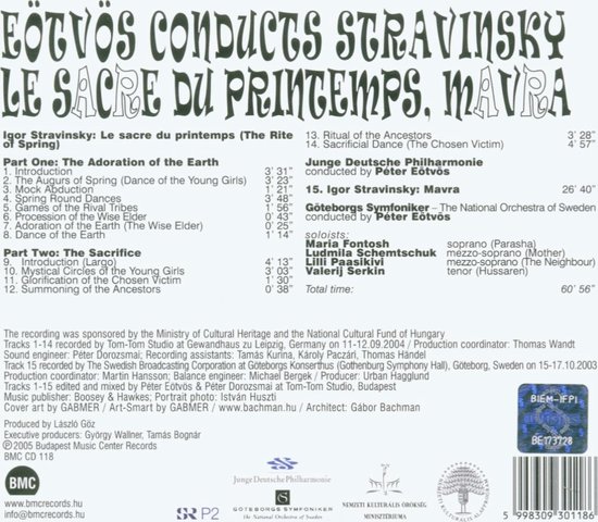 Junge Deutsche Philharmonie - Conducts Stravinsky: Mavra / Sacre Du ...