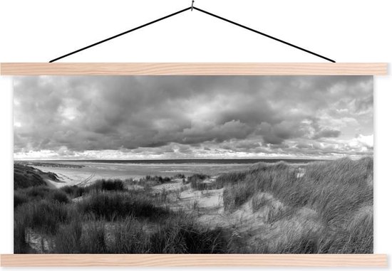 Posterhanger incl. Poster - Schoolplaat - Duinen op Vlieland bij de Noordzee - zwart... | bol.com