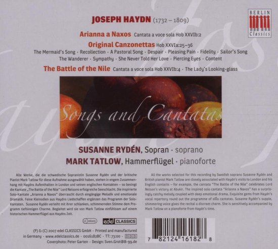 Susanne Ryden & Mark Tatlow - Songs And Cantatas (CD), Susanne Ryden ...