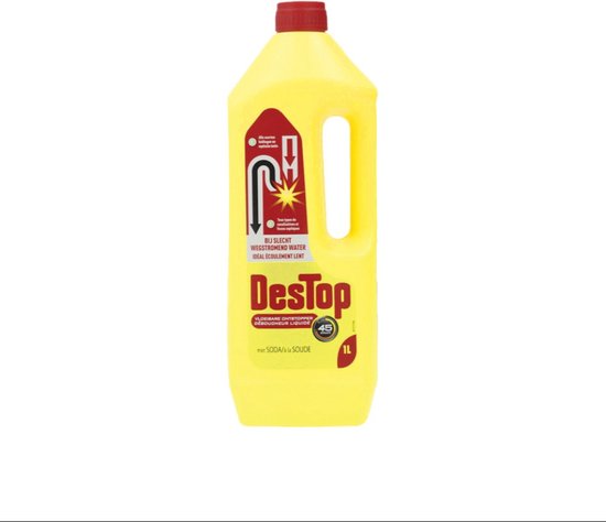 Destop - Ontstopper - 4 x 1L - Gel 45 minuten met Soda | bol