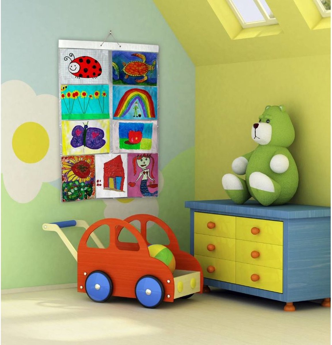 Foto Insteekhoes Poster 18 A4's in 9 insteekvakken | bol.com