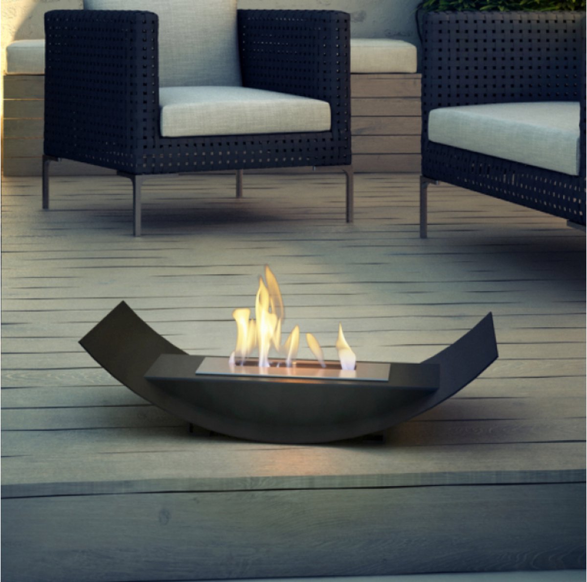 Bio-ethanol haard - TAFELHAARD XL- Sfeerhaard voor binnen en buiten ...