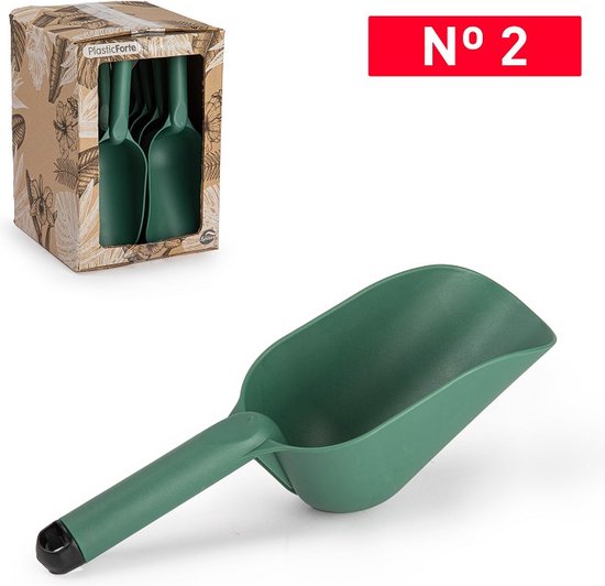 Plastic Forte - Grote tuinschep met rechte bovenkant ( nr 2 ) - Groen ...