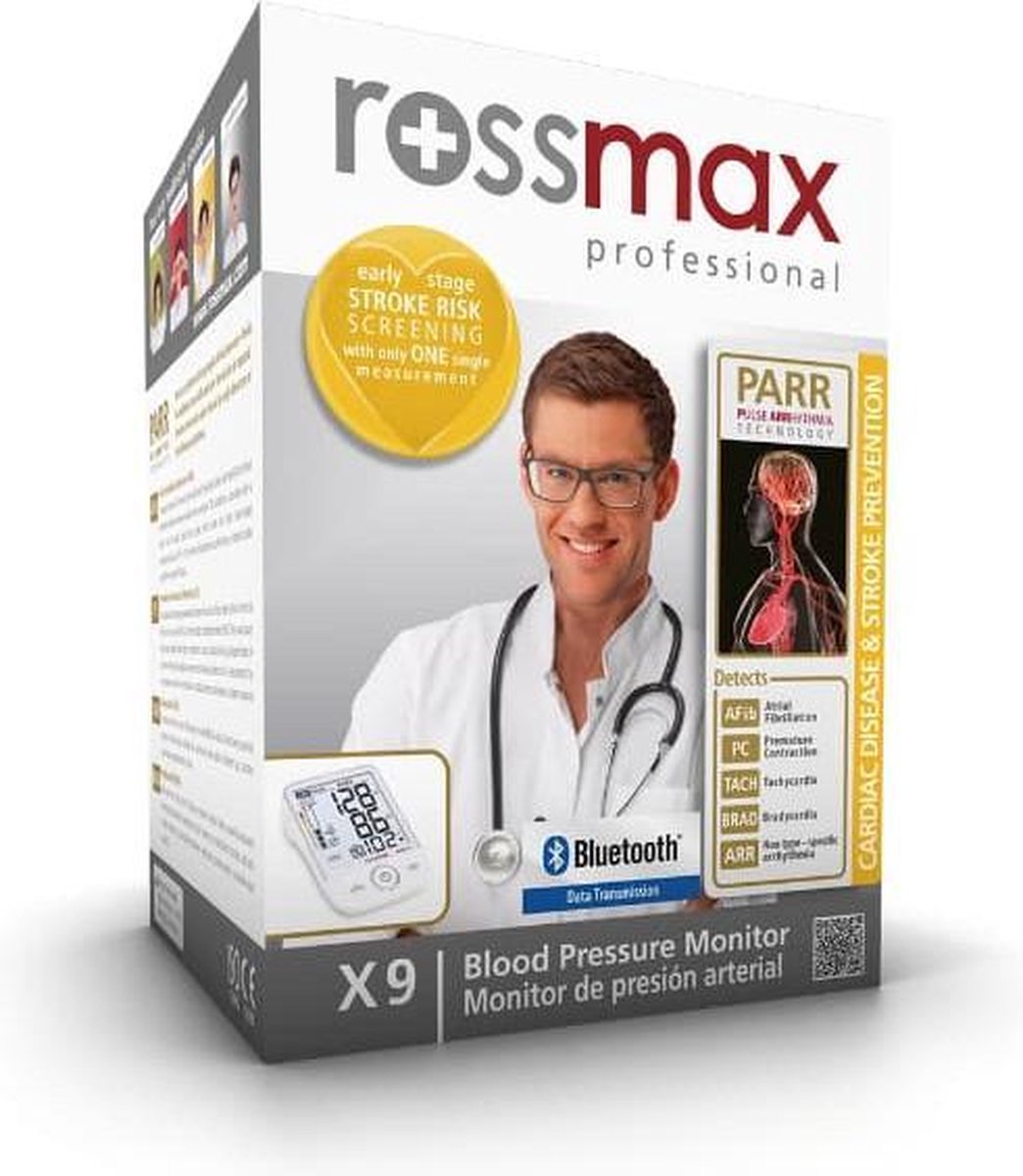 Rossmax X9 BT - Professionele Bloeddrukmeter Bovenarm - Klinisch ...