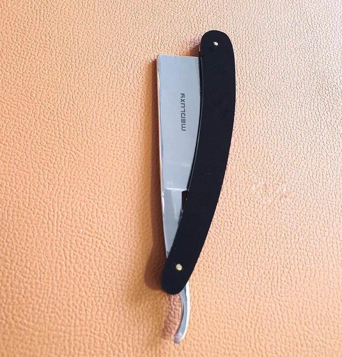 MEDLUXY - Openscheermes - RVS INOX Snijblad (Shavette Barbiersmes ...