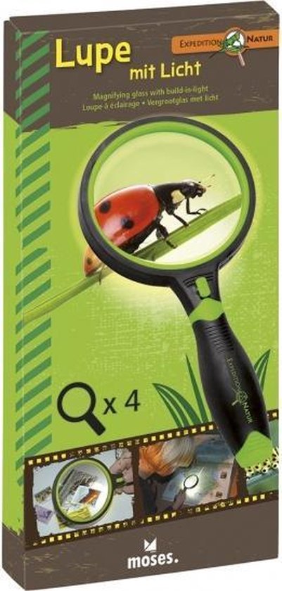 loep met licht Expeditie 19 cm zwart/groen | bol.com