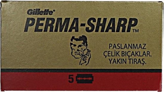 Gillette Perma-Sharp Double Edge Blades Navul Scheermesjes 5 Stuks | bol