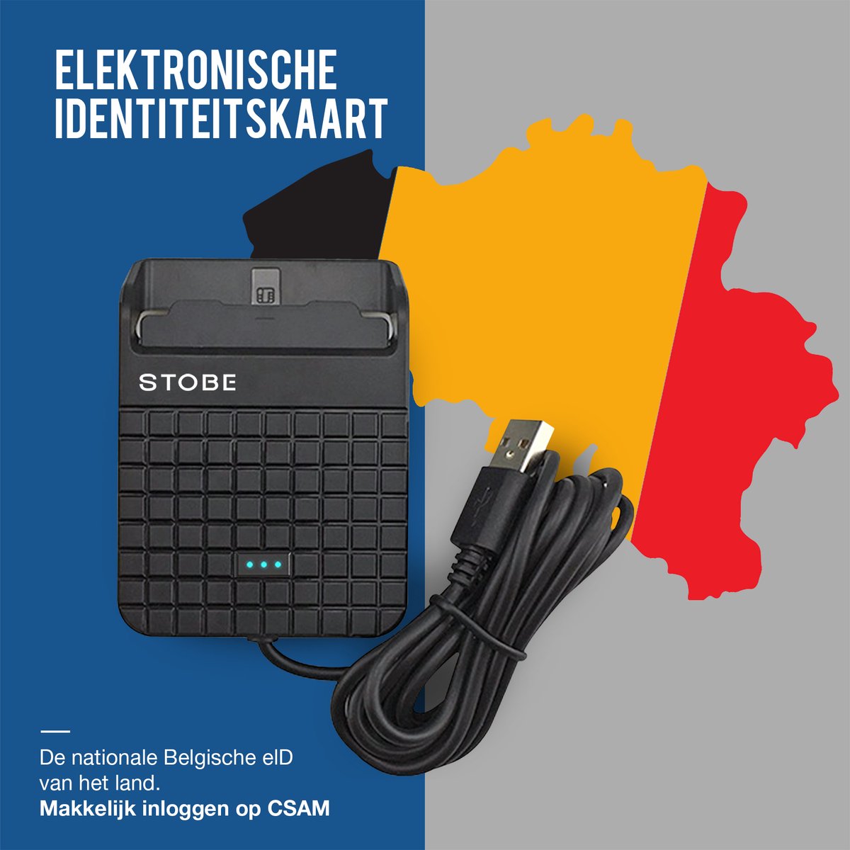 STOBE® eID Kaartlezer België - Kaartlezer Identiteitskaart België ...