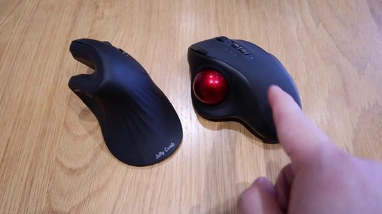 Jelly Comb - Trackball muis - Draadloos (2,4ghz + Bluetooth) - Anti-RSI ...