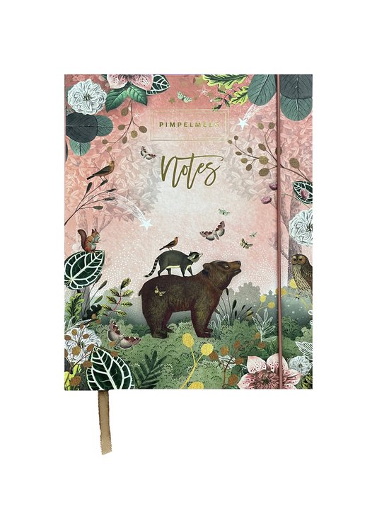 Pimpelmees notebook/notitieboekje A5 Pink Bear | bol
