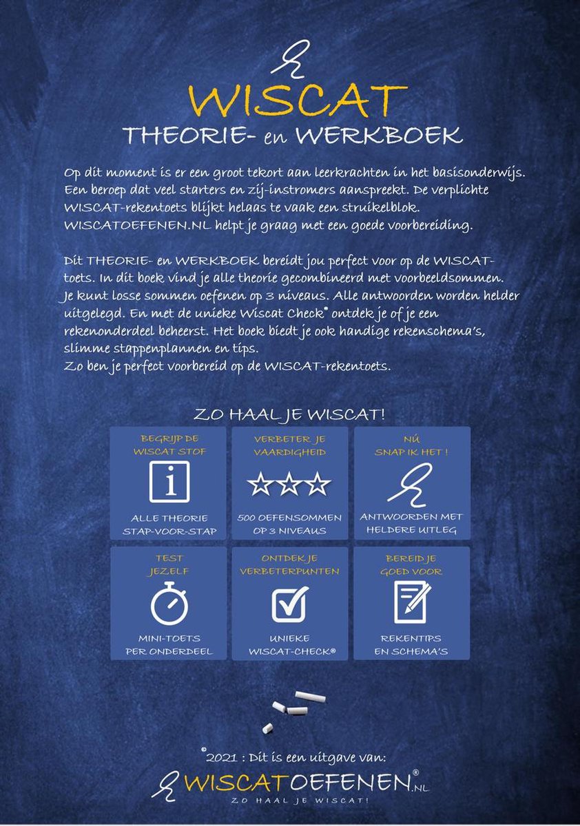 WISCAT: Theorie/Werkboek en Oefentoetsen boek - voor PABO rekenen ...