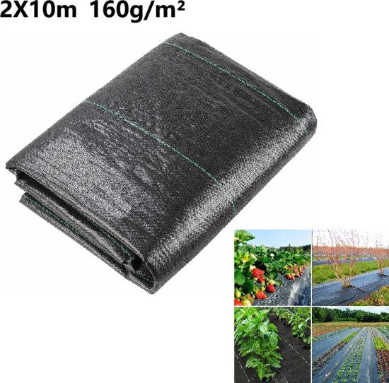 Mulch Film - 2X10m - PE - Zwart - Kunststof Mulch - Tuin ...