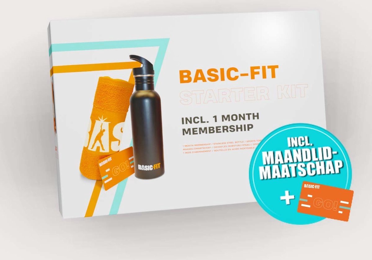 Basic-Fit® Starter Kit - Inclusief Fitness Maandlidmaatschap bij Basic ...