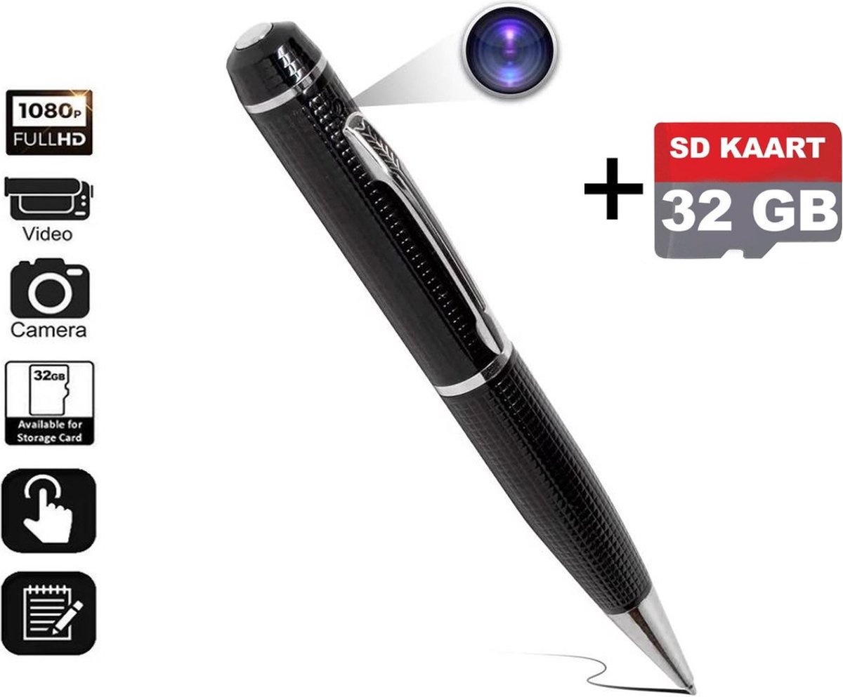 BP Spy Pen - Verborgen Camera - Spionage Camera - Spy camera - Mini Camera - Met 32GB... | bol.com