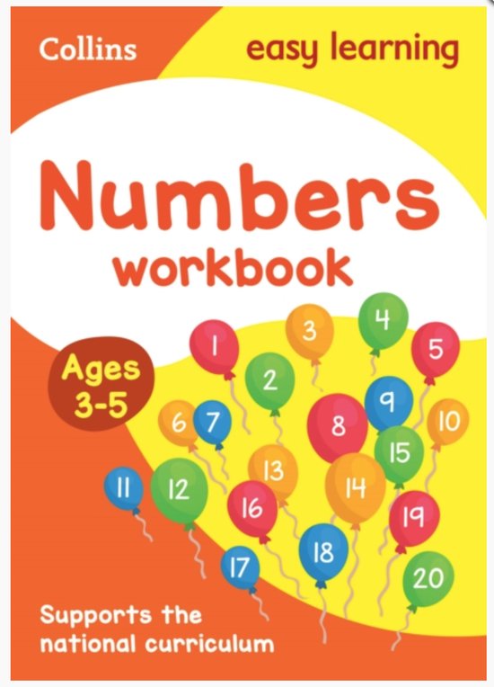 Numbers Workbook Ages 3-5 : Prepare for Preschool with Easy Home ...
