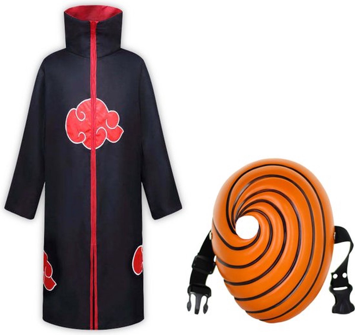 Naruto cape + Obito masker - One size - Cloak - Naruto kleding - Naruto ...