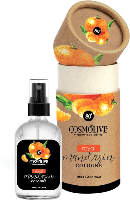 Cosmolive - Mandarijn - Eau de Cologne - 240 ml (Kolonya / Desinfectie ...