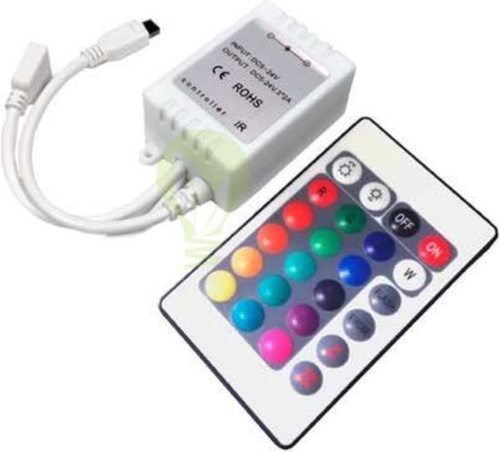 Ledstrip RGB IR afstandsbediening | 12 Volt | 16 knops | 72W | bol