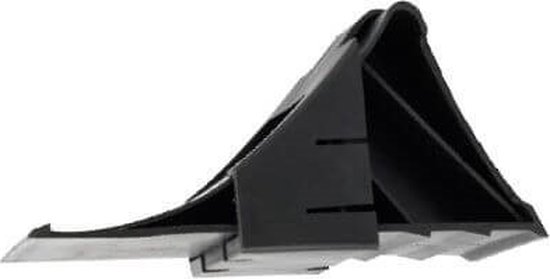 Tip-it - Wielkeg - Wielblok - Met houder - Kunststof - Zwart | bol.com