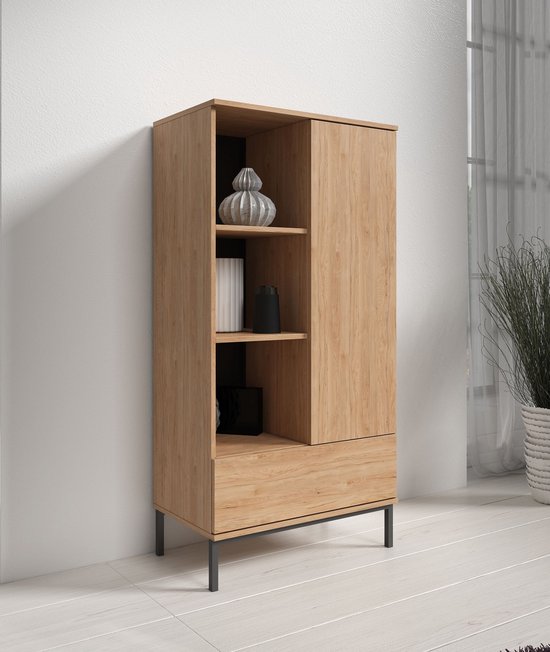 Meubella - Kast Queen - Eiken - 70 cm | bol
