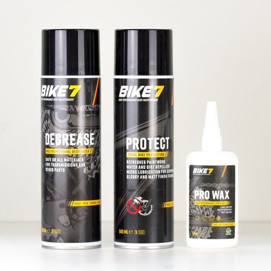 Bike7 "Voordeelpakket" Degrease 500 ml + Protect 500ml + Pro Wax 150ml | bol.com
