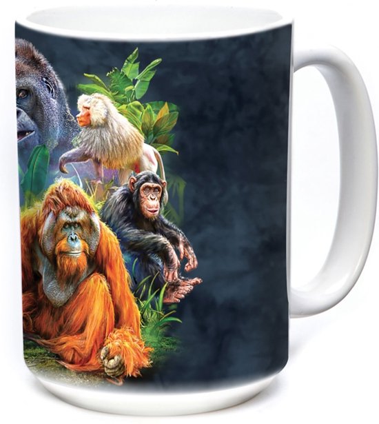 Mok Primates Collage 440 ml | bol.com