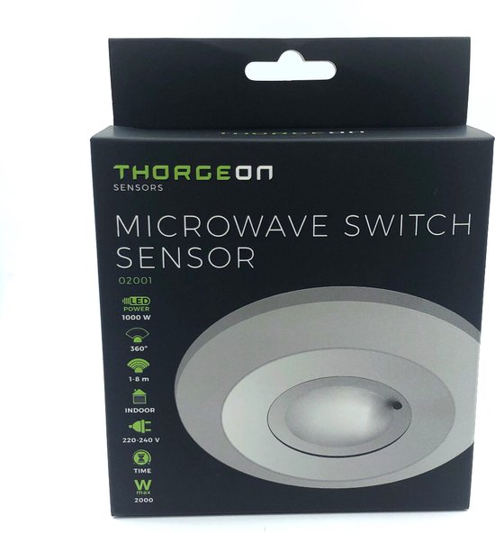 Thorgeon - Microwave switch sensor - 220-240V - 1000W | bol.com