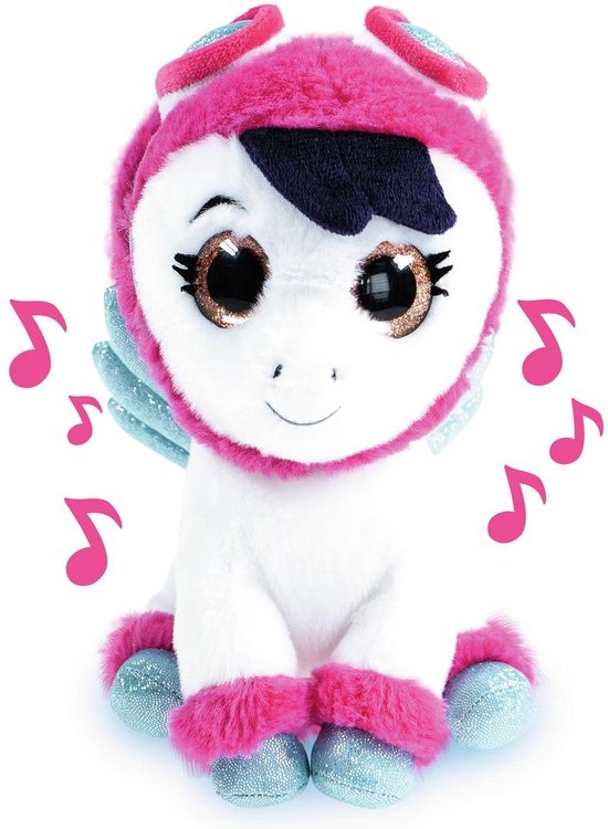 K3 Eenhoorn (Zwart) Pluche Knuffel met Muziek 24 cm {Studio 100 plush ...