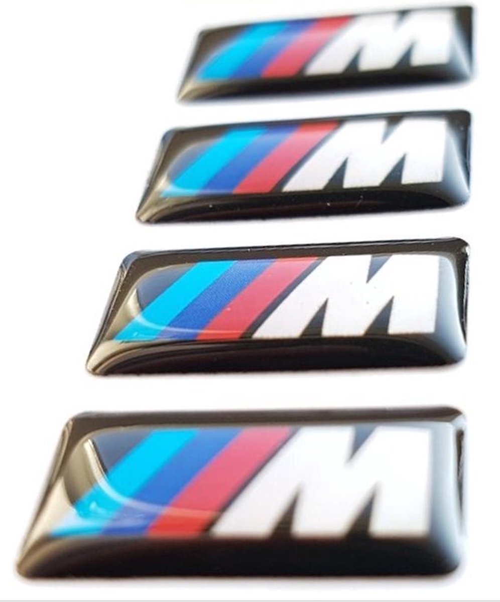 BMW M Logo Stickers - 8 Stuks - Embleem - Badge - Stuur - Interieur ...