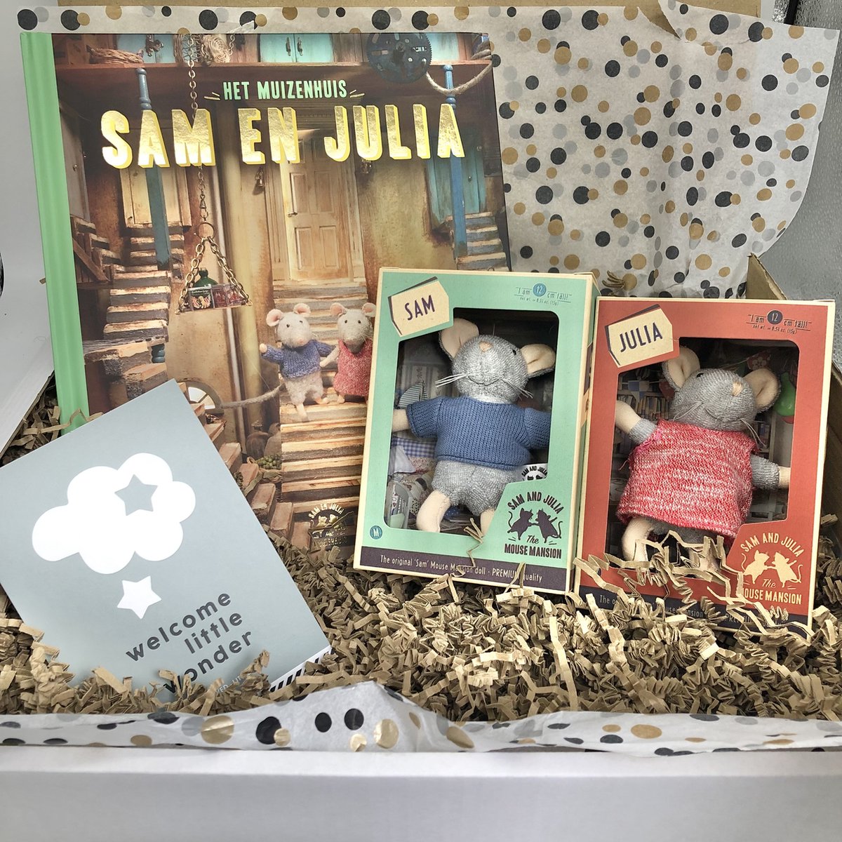 Het Muizenhuis Kraampakket - Boek Het Muizenhuis Sam en Julia - Knuffel ...