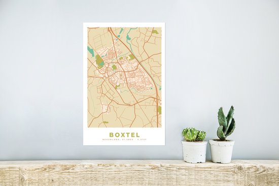 Poster Boxtel - Plattegrond - Kaart - Stadskaart - 20x30 cm | bol