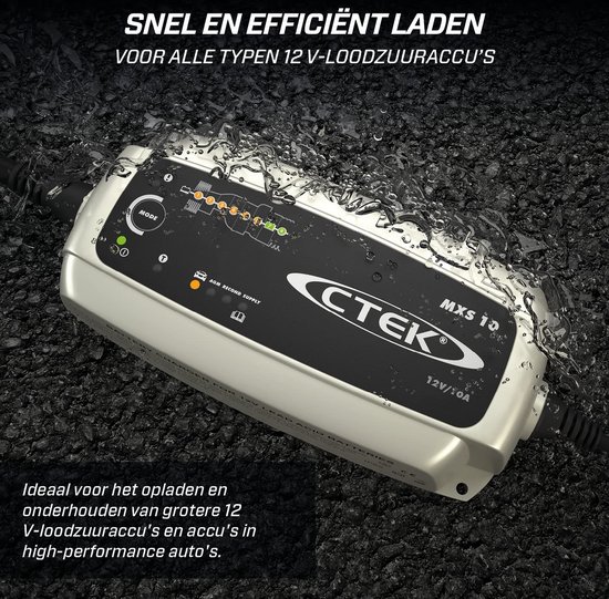 Acculader, voor auto- en motoraccu's, volautomatische intelligente ...