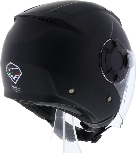 Vito Isola jethelm mat zwart XL - Scooterhelm & Motorhelm | bol.com